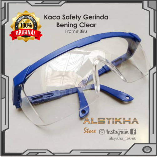 Jual Kaca Mata Safety Gurinda Gerinda Clear Bening Kacamata | Shopee ...
