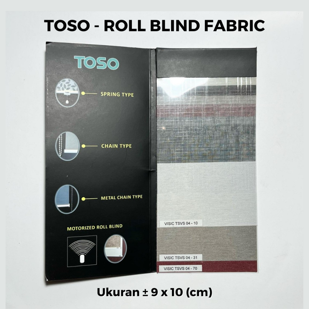 Jual Sample Material TOSO Zebra Blinds - Roll Blind Fabric | Material Interior | Shopee Indonesia