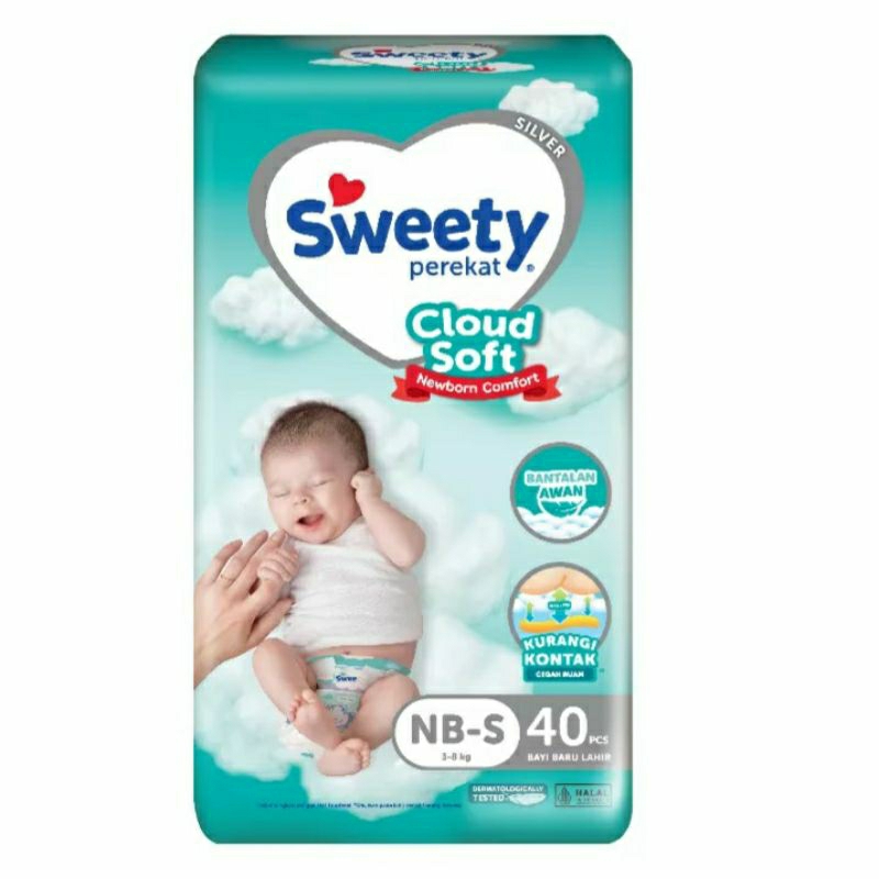 Jual Popok Bayi Sweety SILVER PANTS COMFORT NB-40 | S 32 | M28 | L26 ...