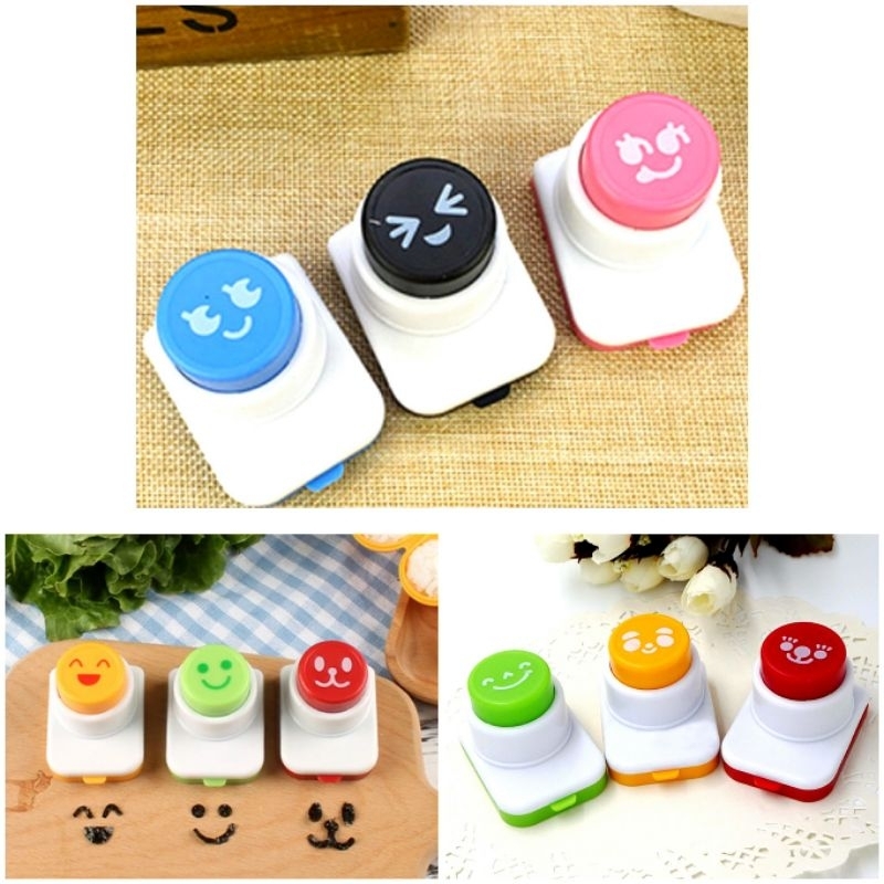 Jual ( Ready) Nori puncher 1 set isi 3 / Nori cutter / Pemotong Nori ...