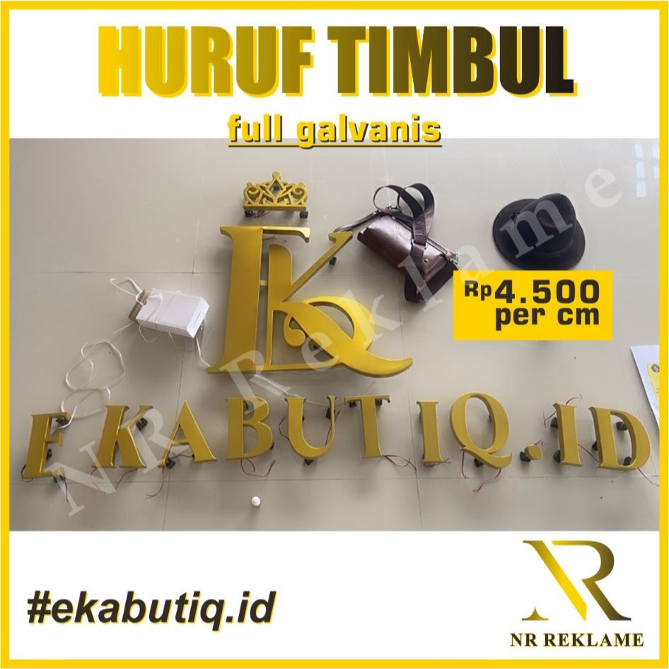 Jual Huruf Timbul Galvanis (3) | Shopee Indonesia