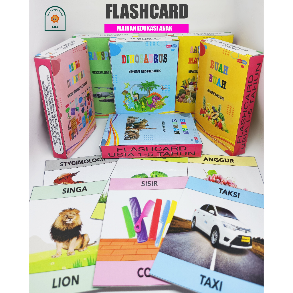 Jual Flash Card Edukasi Anak Cerdas Usia 1 Sampai 3 Tahun | Shopee ...