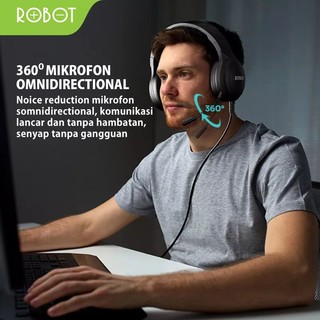 Jual Headset Robot RH-P20 Gaming Power Bass With Mic | Shopee Indonesia