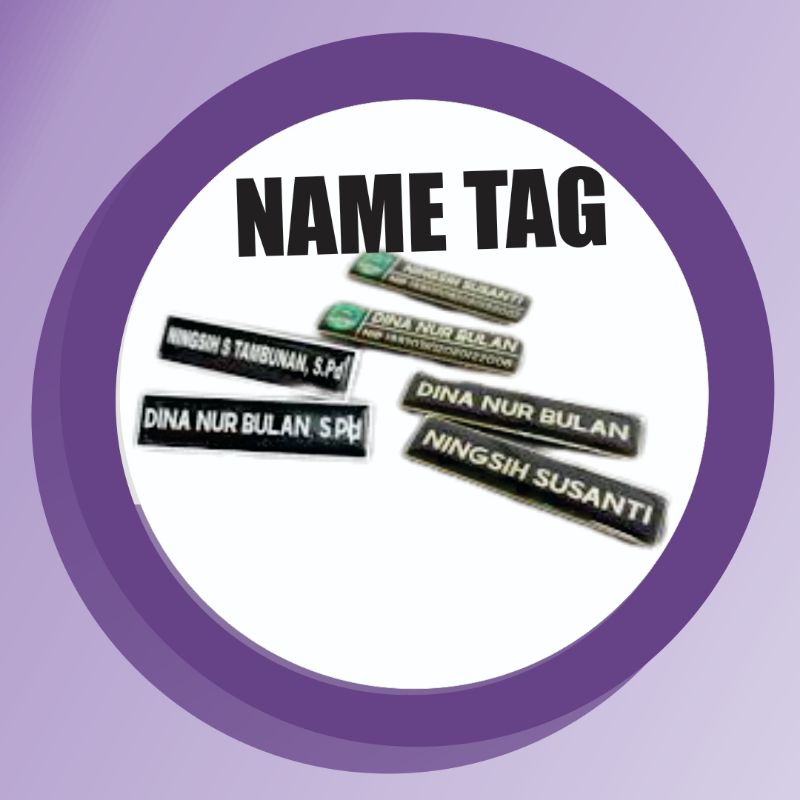 Jual name tag papan nama akrilik resin | Shopee Indonesia