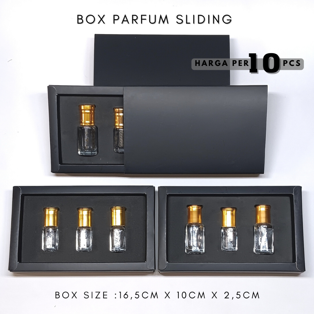Jual 10 PCS BOX PARFUM SLIDING BOTOL TOLA ROLL ON / STICK PAKET MEWAH ...