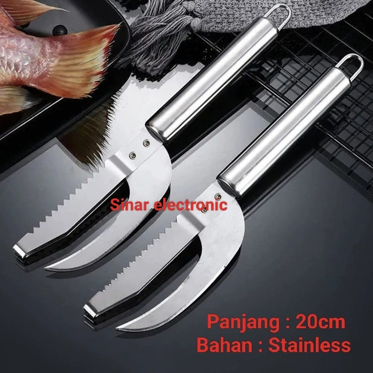 Jual Peeler 3in1 Skewer Pisau Ikan Multifungsi/Scale Fish Scraper/Fast ...