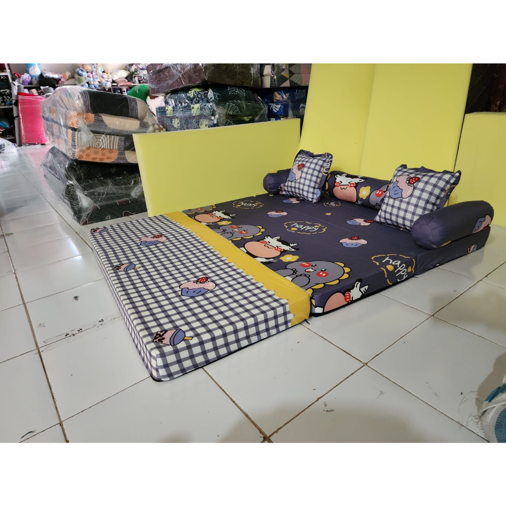 Jual Sofa Bed Kursi Tamu Minimalis Kasur Karakter Sofabed Murah Furniture Sofa Lipat Lantai Busa ...