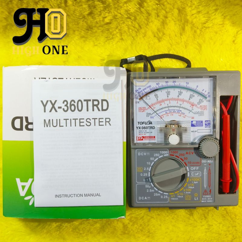 Jual Multimeter TOFUDA Model HELES YX 360 TRD Multitester Avometer ...