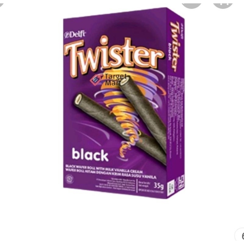 Jual Delfi Minis TWISTER Black / choco 30 & 35 g / pcs | Shopee Indonesia