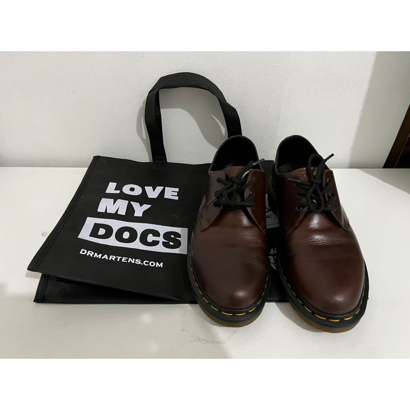 Jual Dr. Martens Docmart 1461 “PW Brown” Shoes | Shopee Indonesia