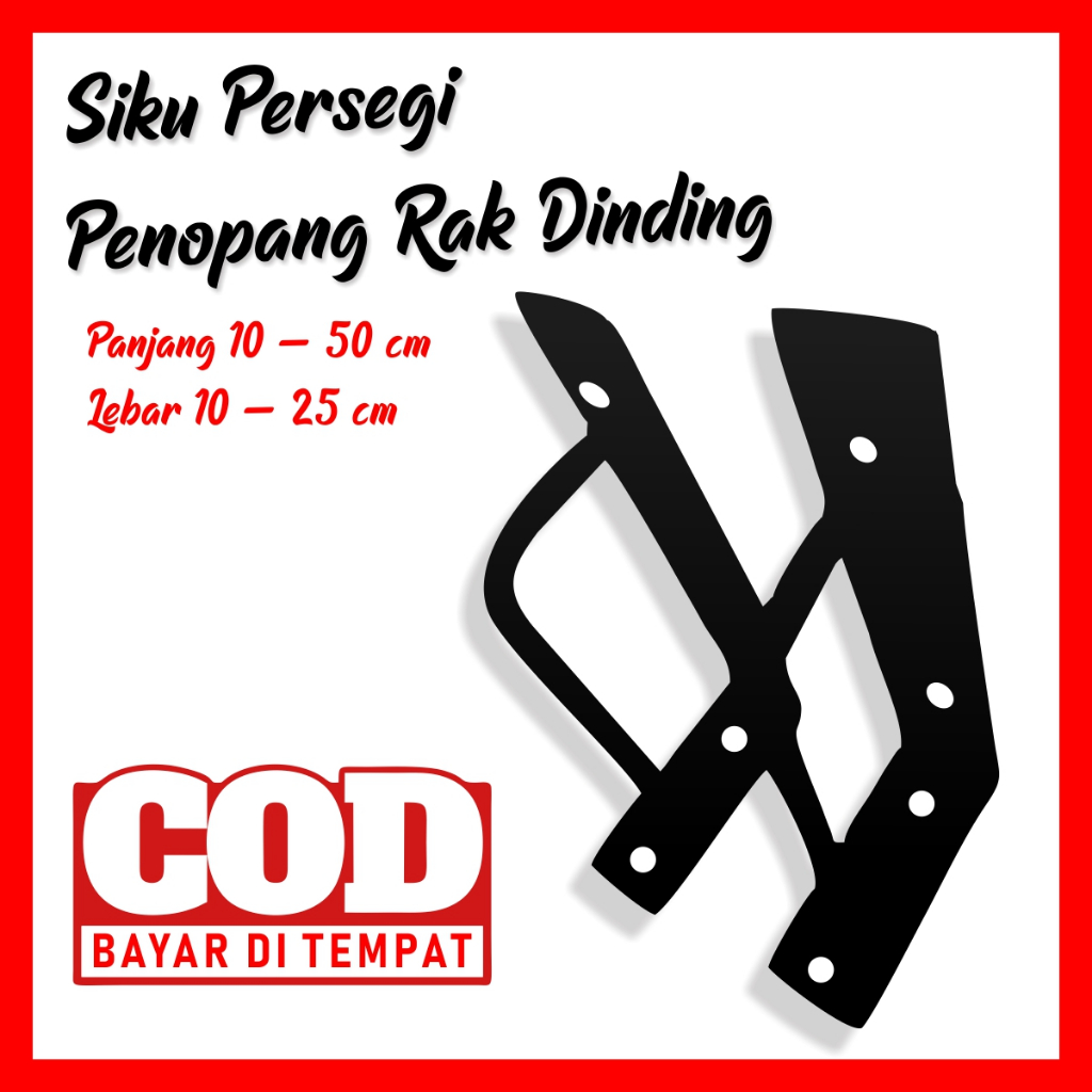 Jual Siku Besi Bracket Persegi Untuk Rak Dinding | Bracket Siku Kotak ...