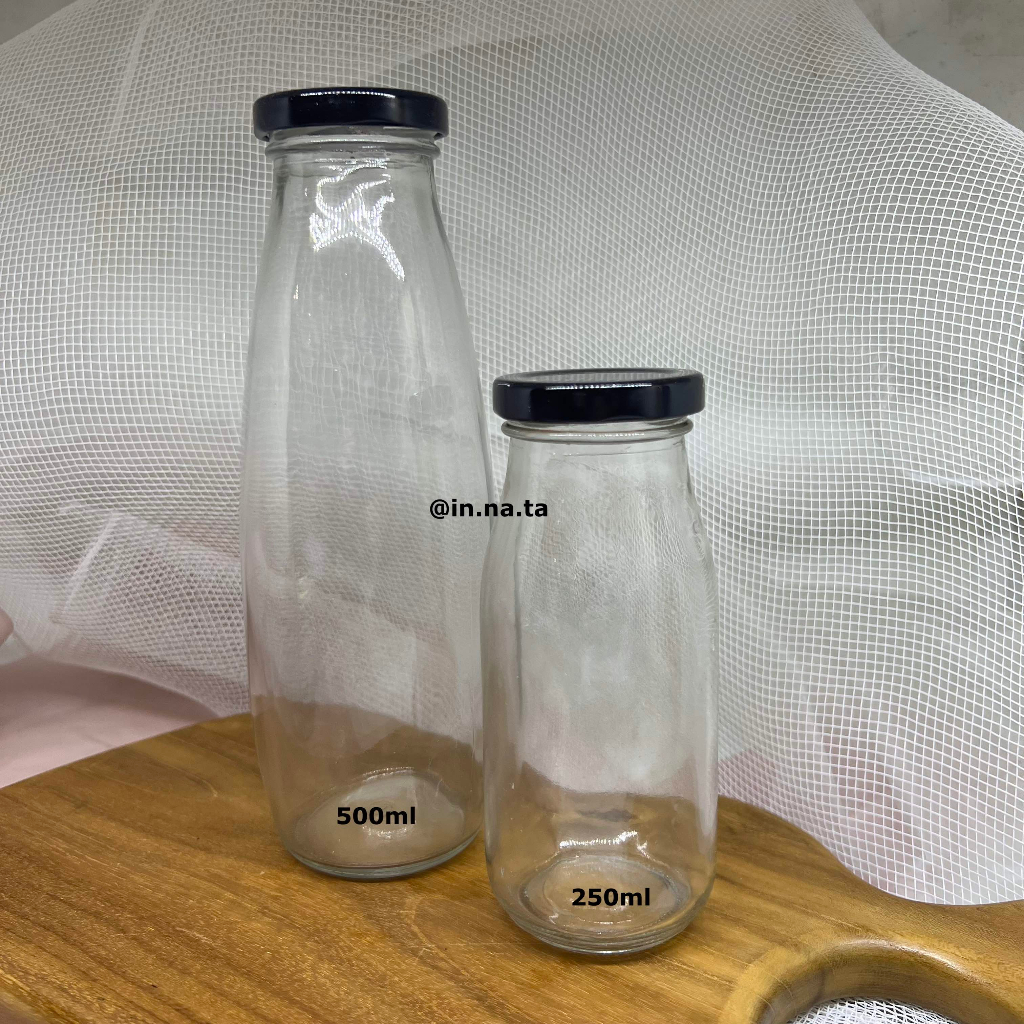 Jual 250, 300, 500 ml Botol Kaca, Juice Glass Bottle, Jamu, Kopi ...