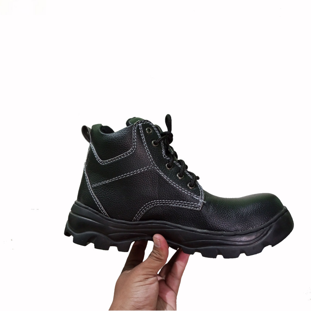 Jual Sepatu Safety Pria Murah Sepatu Kerja Proyek Boots Model Tali ...