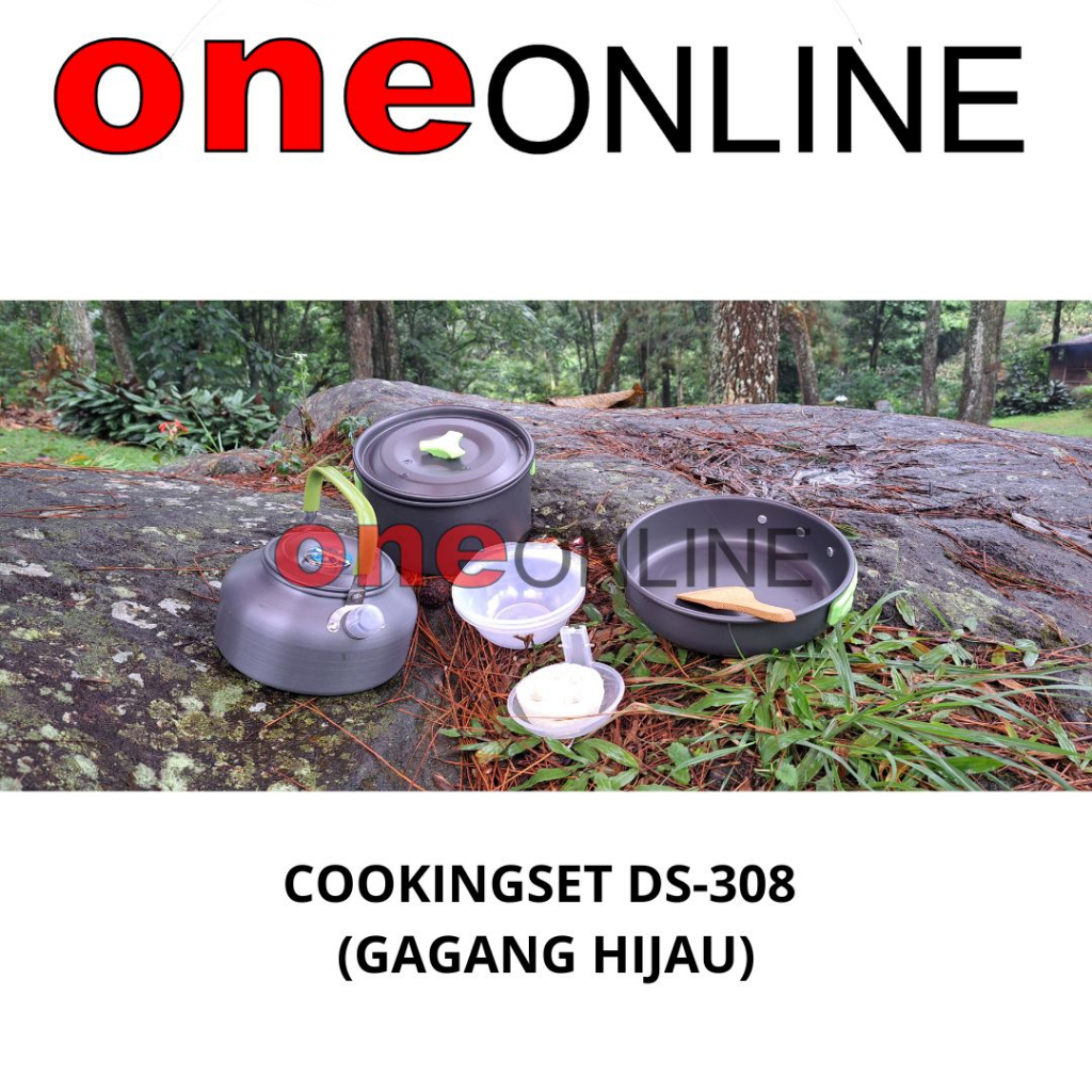 Jual DS-308 cooking set outdoor Nesting Teko Misting DS308 ketel ...