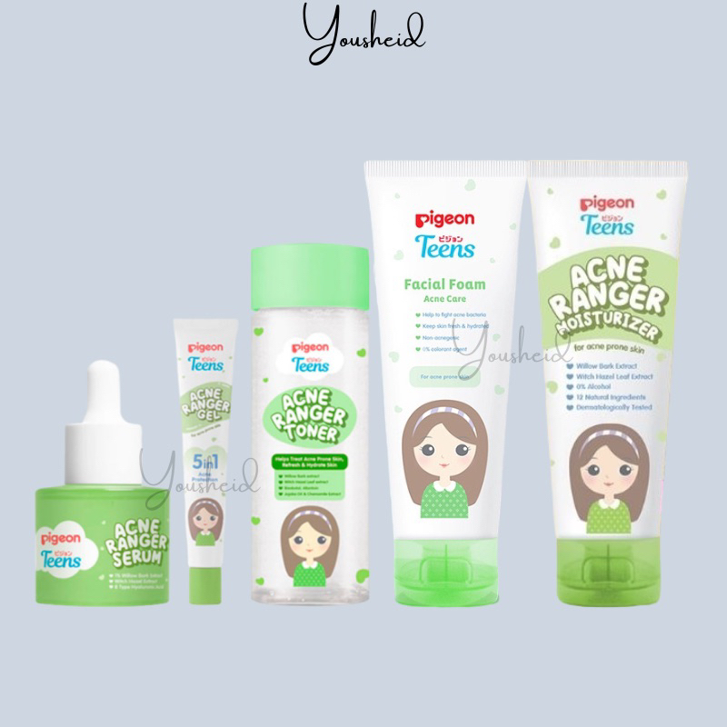 Jual Pigeon Teens Acne Ranger Gel | Moisturizer | Facial Foam | Serum ...