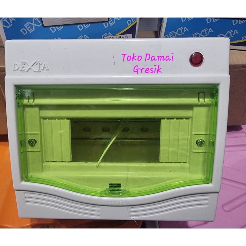 Jual Dexta Box mcb 6 - 8 group inbow outbow DX 1268N + lampu | Shopee ...