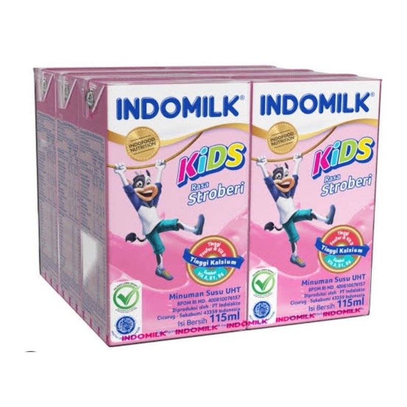 Jual Susu Indomilk UHT rasa Stroberi | Shopee Indonesia