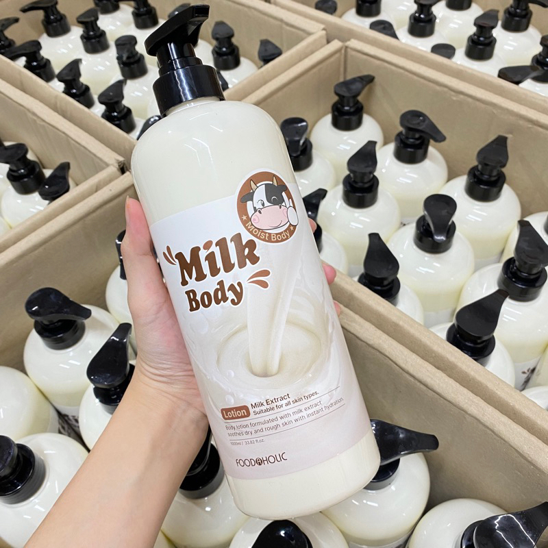 Jual [Original Korea 100% ]Foodaholic Big Boss Milk Body lotion 1000ml ...