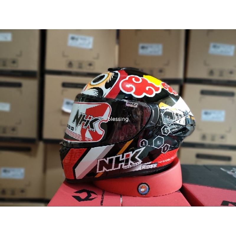 Jual NHK MARK 1 SINGLE VISOR MIHAIL SERI 2 HELM FULL FACE | Shopee ...