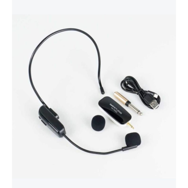 Jual Mic Bando Wireless UHF Imam Masjid Mushola Pengajian Ngaji Call Center Mic with Transmitter ...