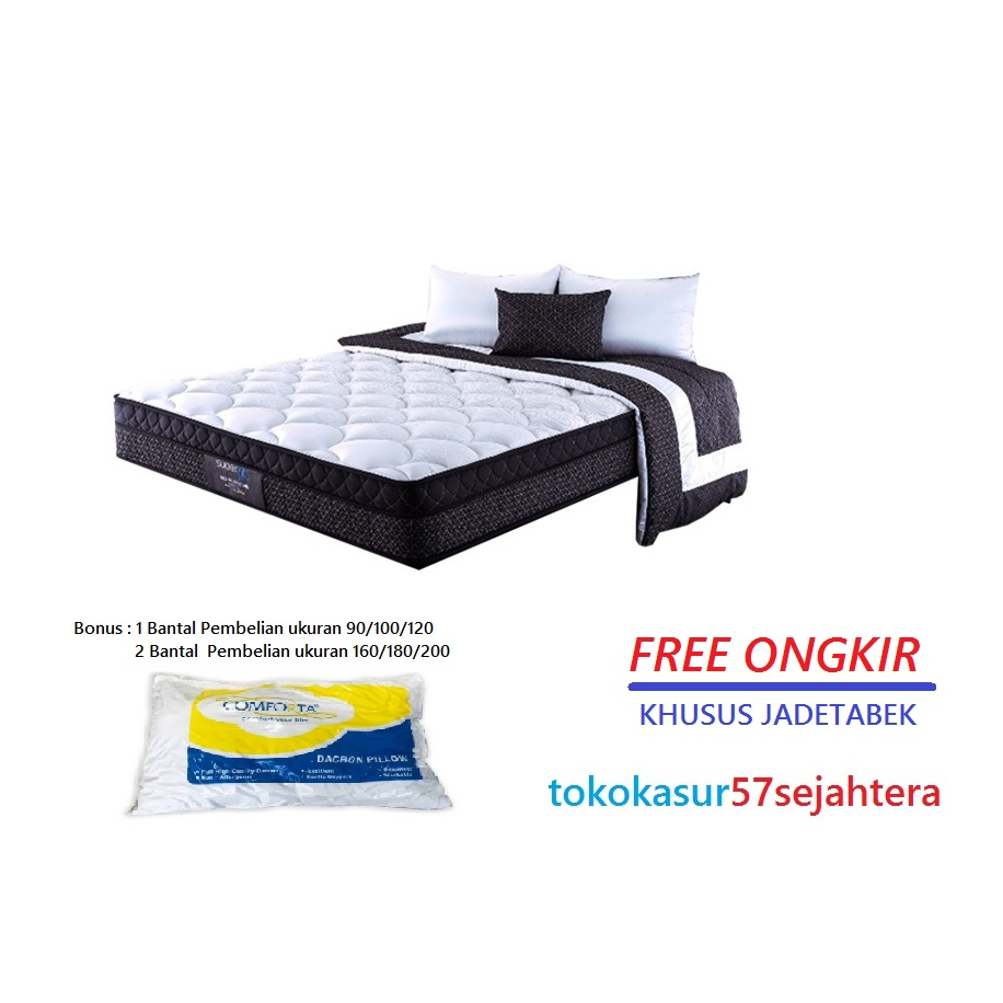 Jual Kasur Springbed Superfit Neo Platinum tebal 30 cm by Comforta ...