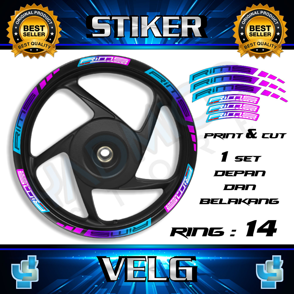 Jual Stiker Velg - Sticker Velk - Cutting Lis Velg - Stiker Velg Motor ...