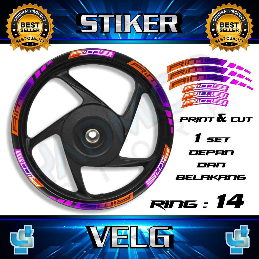 Jual Stiker Velg - Sticker Velk - Cutting Lis Velg - Stiker Velg Motor ...