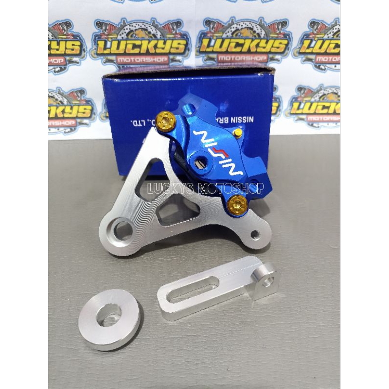 Jual Kaliper 2 piston CNC + Breket Kaliper Belakang R 15 V2 V3 /MX KING /All VIxion New | Shopee ...