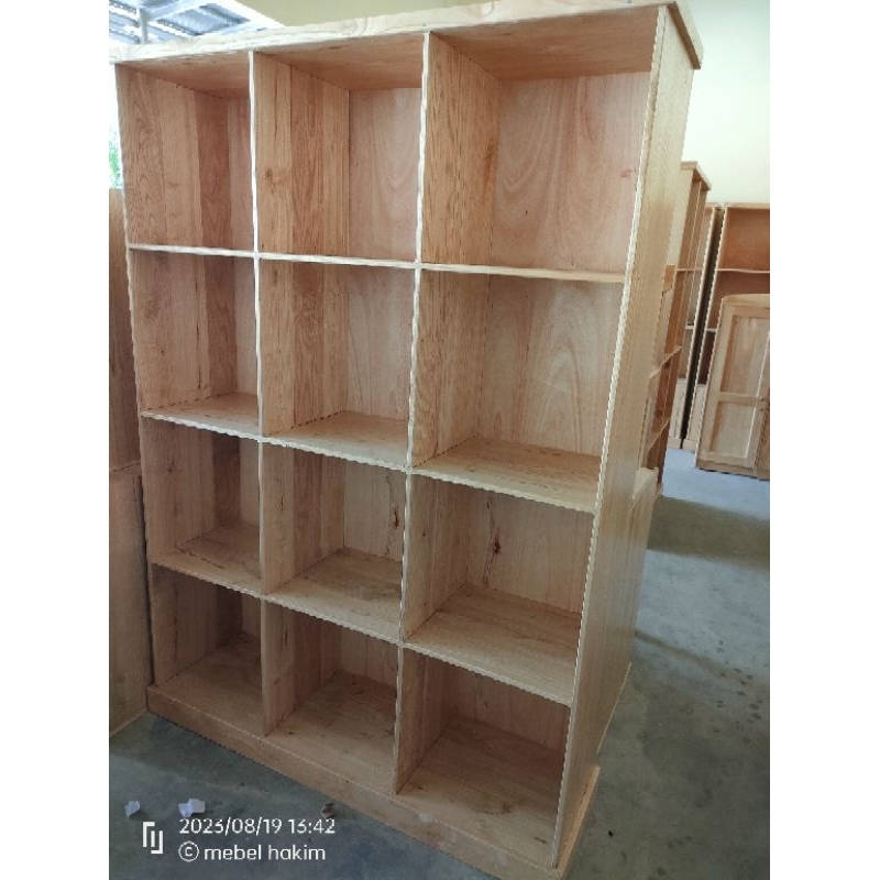 Jual LEMARI RAK KANTOR BAHAN DARI KAYU LURUS | Shopee Indonesia