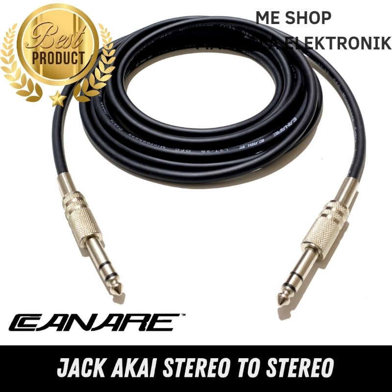 Jual kabel jack akai stereo 6,5mm to jack akai stereo 6,5mm silver plated | Shopee Indonesia