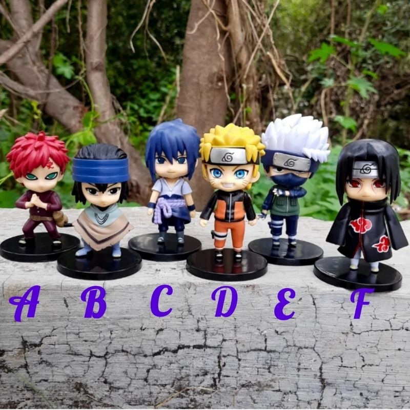 Jual Action Figure Naruto Uchiha Sasuke Itachi Kakashi Mini Figure ...