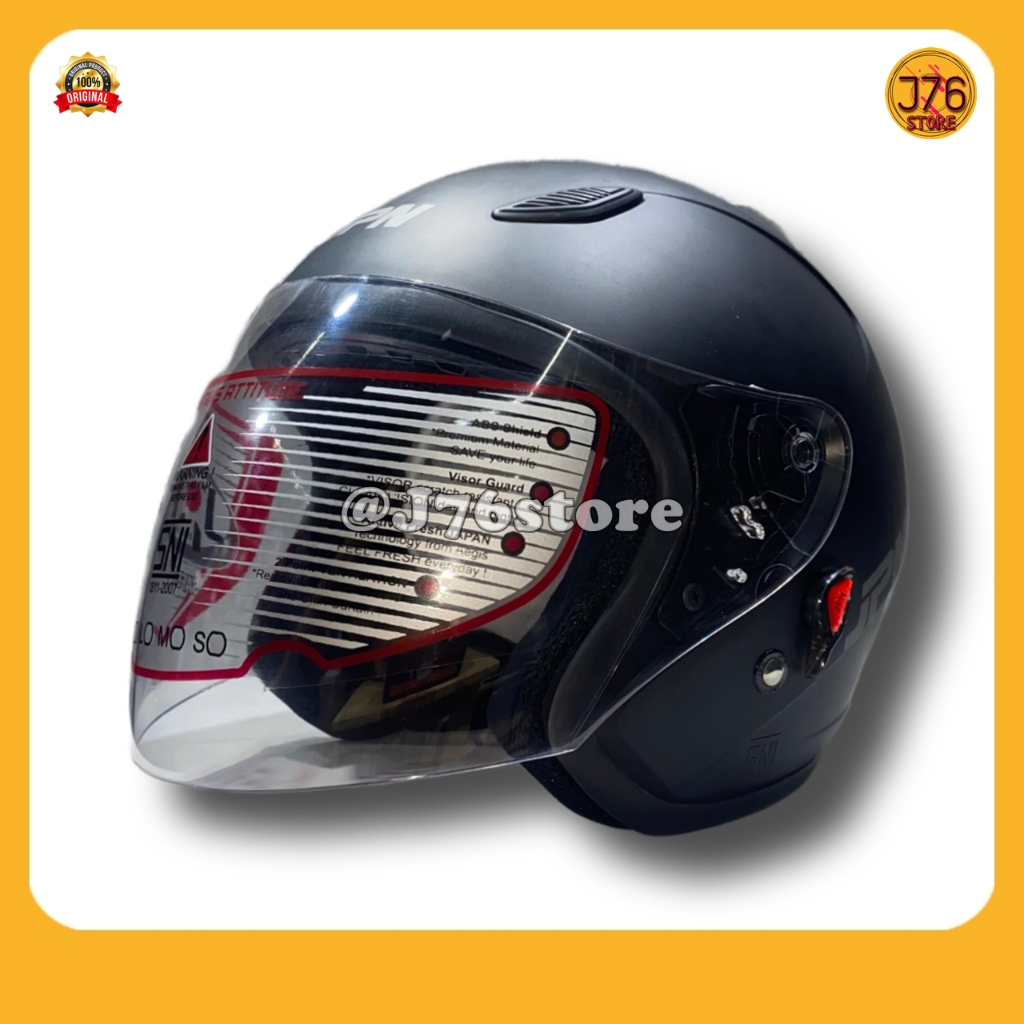 Jual Helmets Sepeda Motor Half Face Jpn Galaxy Solid Polos Original ...