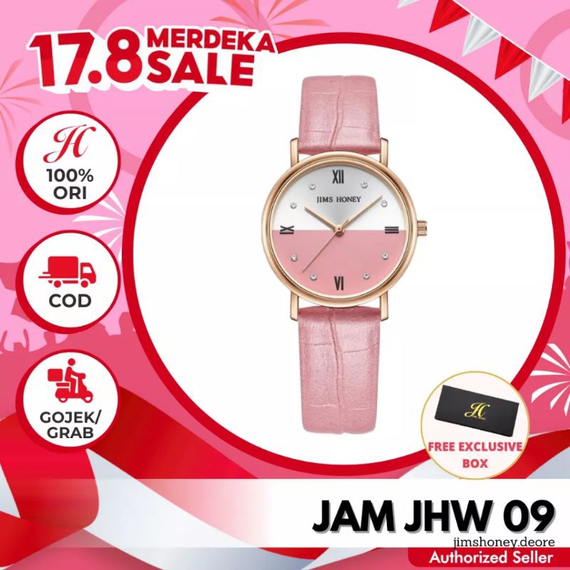Jual Jam Tangan Jims Honey L03 (Pink Tua) | Shopee Indonesia