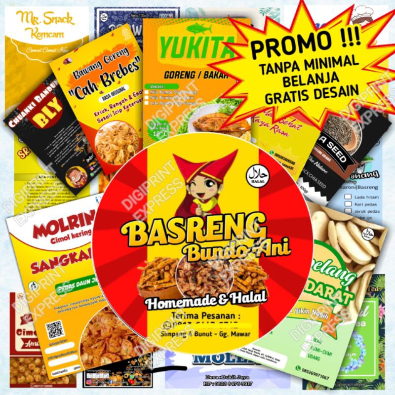 Jual STIKER CUSTOM CROMO A3 ( Bisa COD) STIKER LABEL KEMASAN | STIKER ...