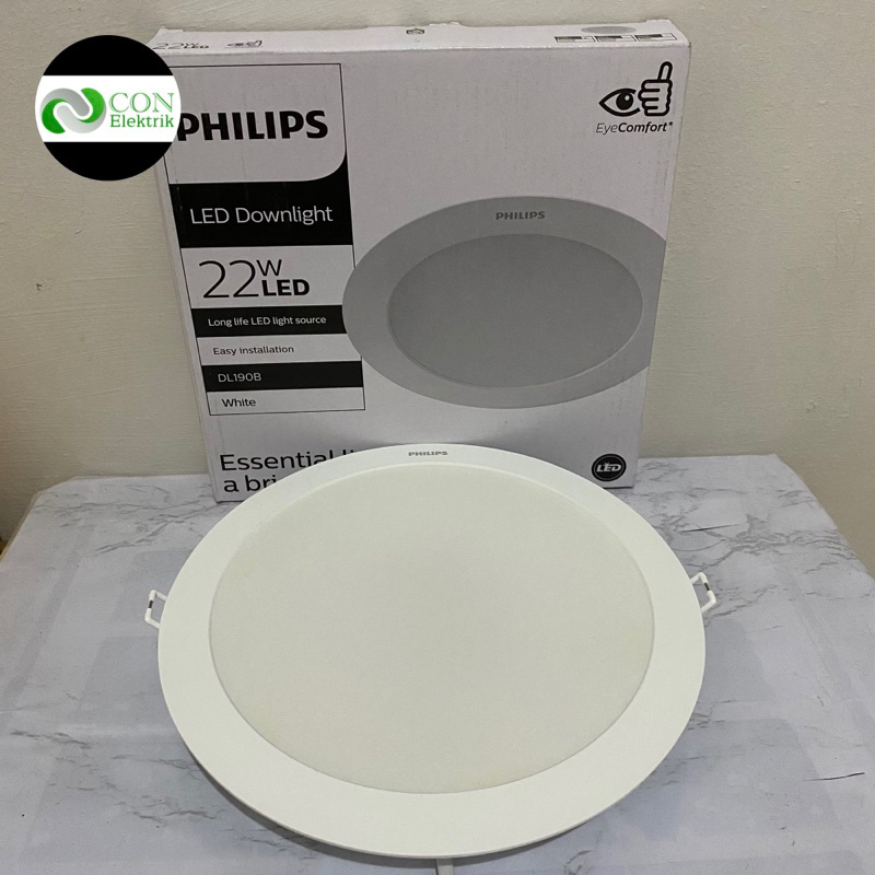 Jual LAMPU DOWNLIGHT LED PHILIPS 22W 22 WATT ERIDANI DL190B - 3000K KUNING | Shopee Indonesia