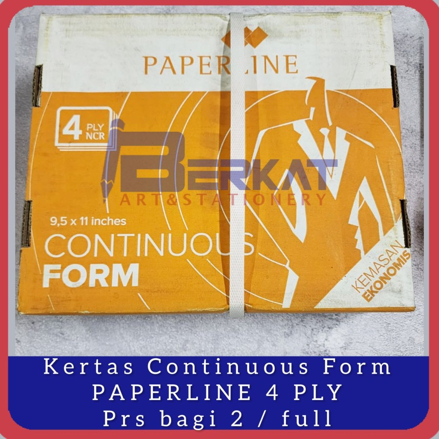 Jual [EKONOMIS] Kertas Continuous Form PAPERLINE 4 Ply Bagi 2 PRS ...