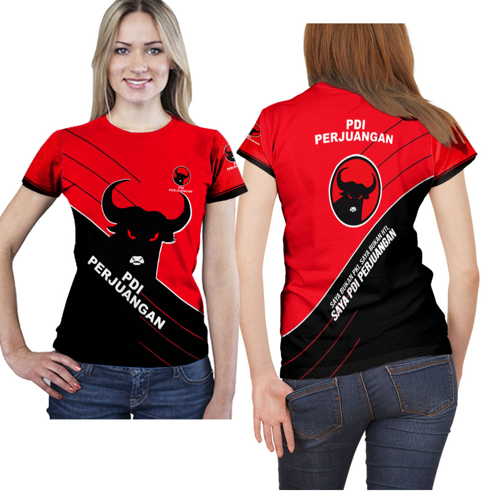 Jual Jual Baju Kaos PDIP Kaos Partai PDI Perjuangan Pemilu Pilpres 2024 ...