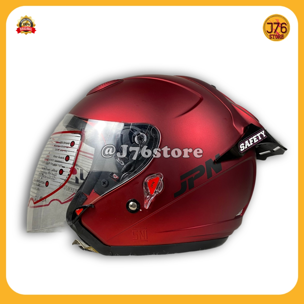 Jual Helmets Sepeda Motor Half Face Jpn Galaxy Solid Polos Original ...