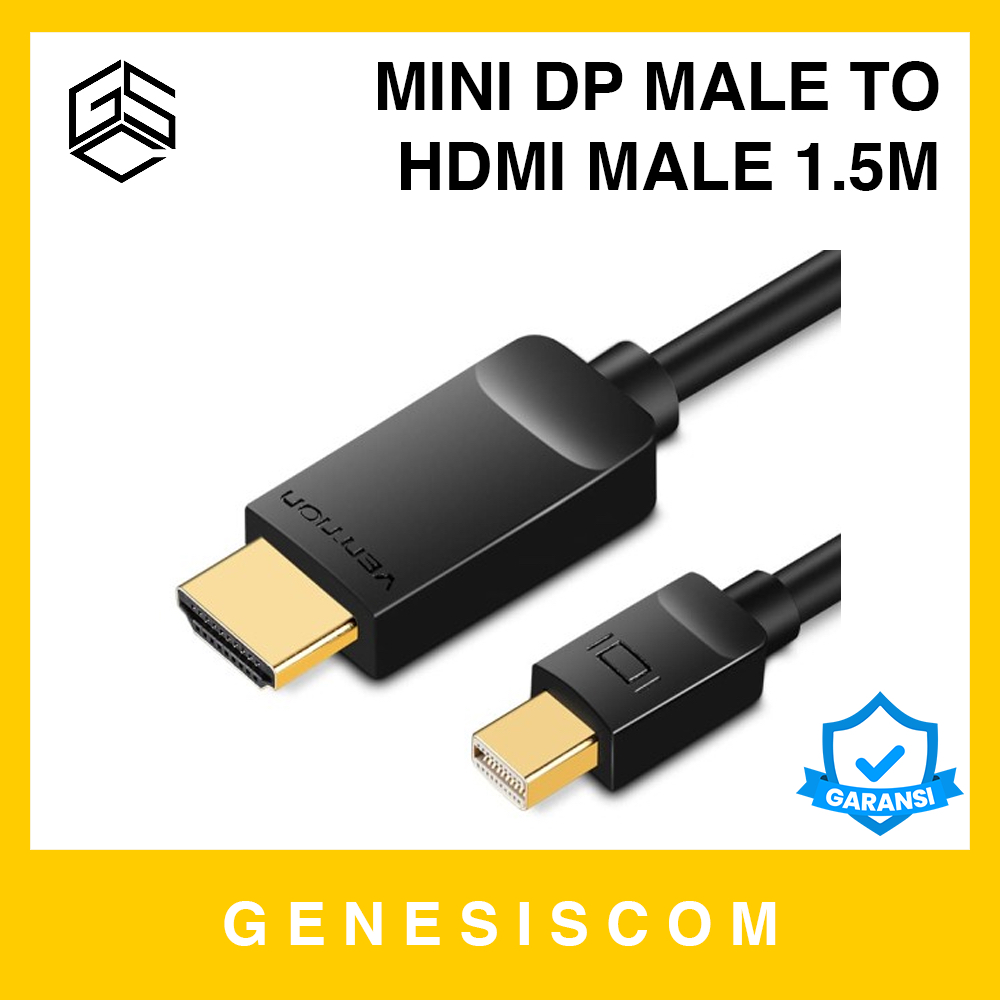 Jual Kabel Converter Mini Display Port to HDMI Male VENTION HAB 1,5M 1 ...