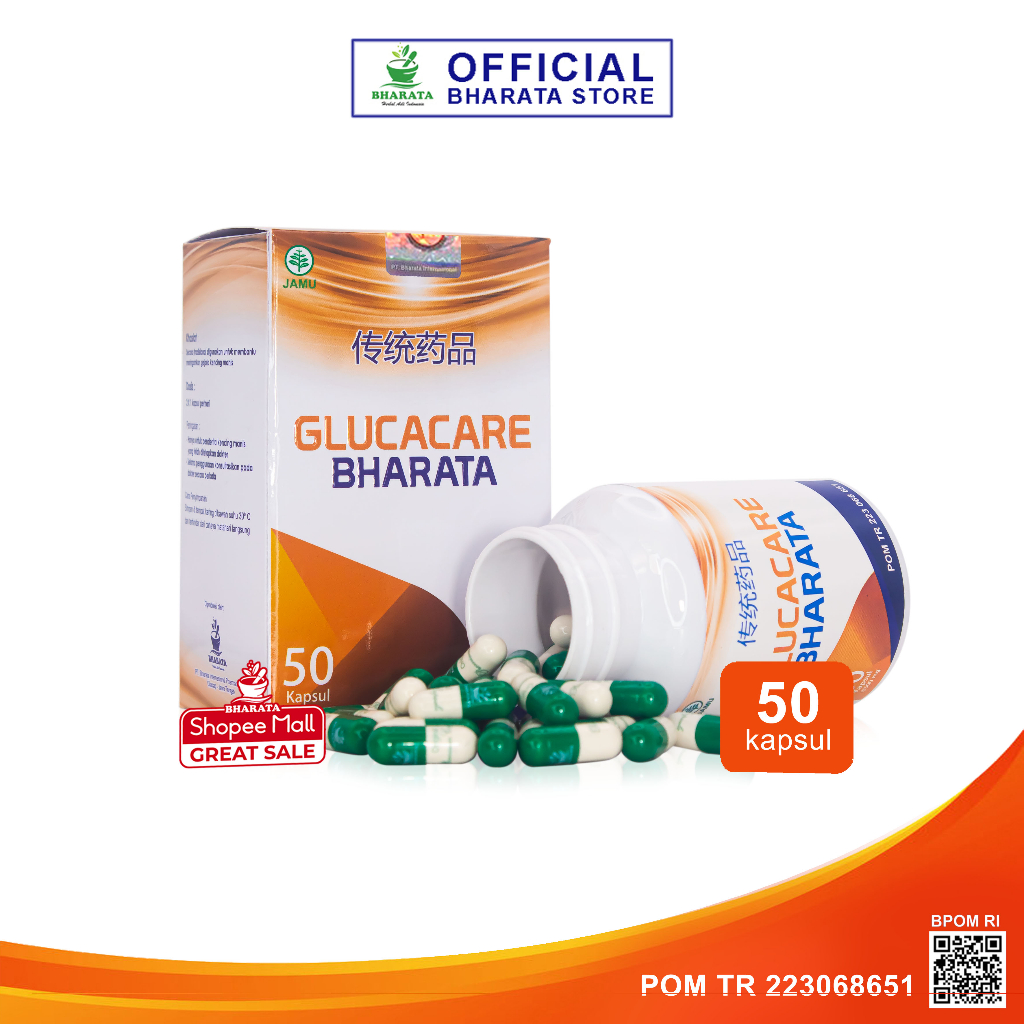 Jual Obat Luka Gula Diabetes Penurun Kadar Gula Darah Glucacare Bharata ...
