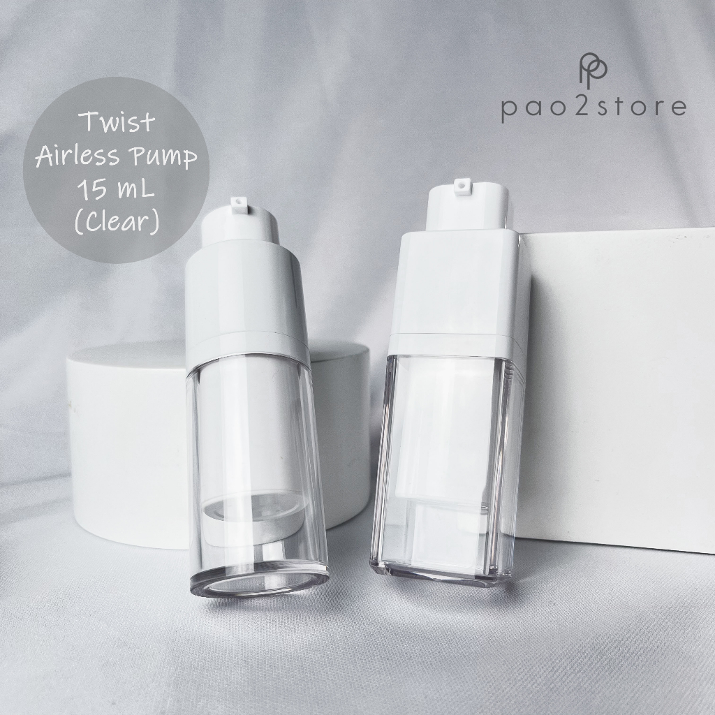 Jual Botol TWIST Airless PUMP 15mL - Lotion / Serum Travel Size Vacuum ...