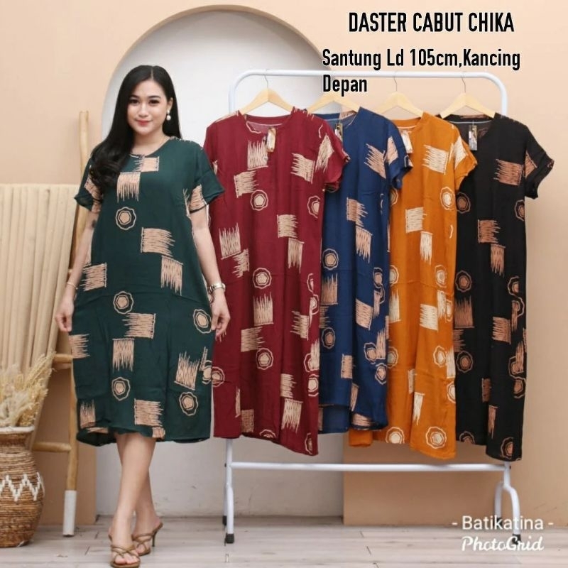 Jual Daster ibu kekinian Pakaian wanita santai kancing depan Busui Adem ...
