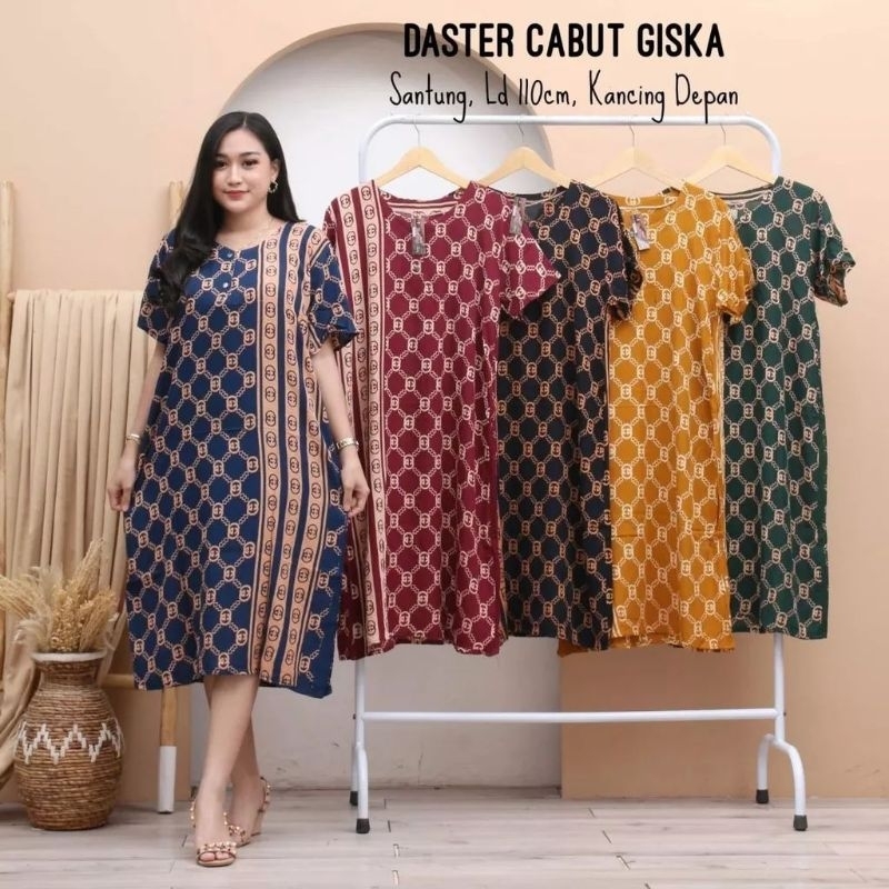 Jual Daster ibu kekinian Pakaian wanita santai kancing depan Busui Adem ...