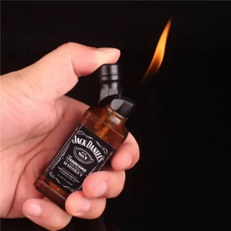 Jual Korek Api Gas Korek Api Unik Model Botol JD Lighter Mancis Unik ...
