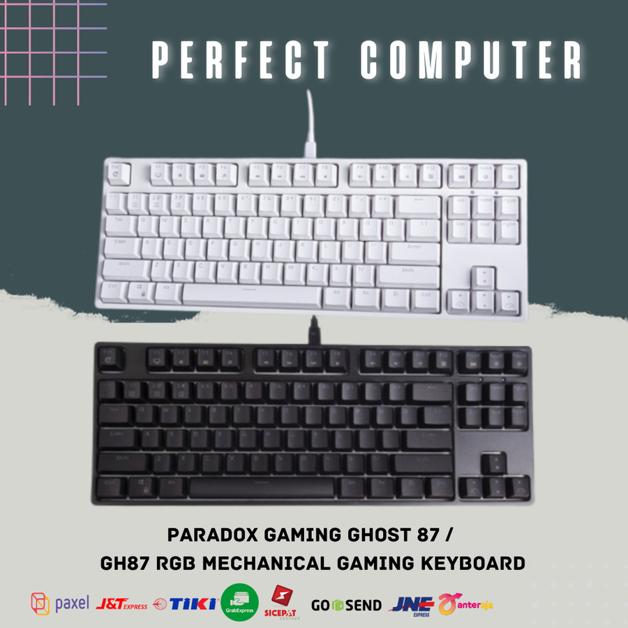Jual Paradox Gaming Ghost 87 / GH87 RGB Mechanical Gaming Keyboard ...