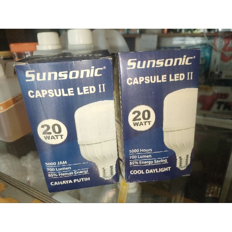 Jual Lampu Bohlam LED Kapsul Capsule tabung 20W Sun Sonic | Shopee Indonesia