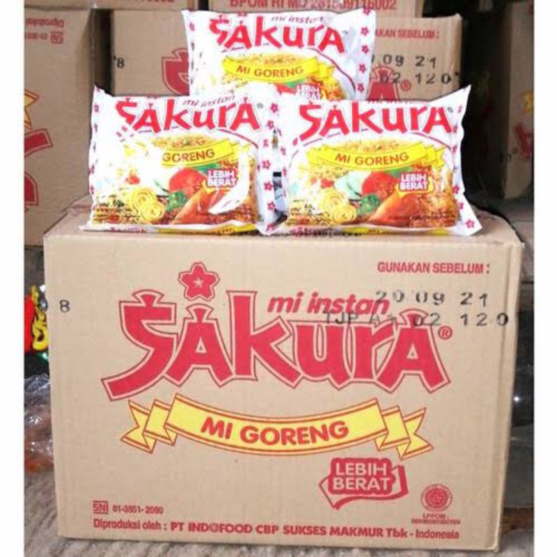Jual Mie Instan Sakura Goreng 60 gram 1 Dus Isi 40 Pcs | Shopee Indonesia
