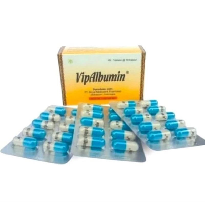 Jual Vip Albumin Kapsul Box Isi 30 Kapsul | Shopee Indonesia