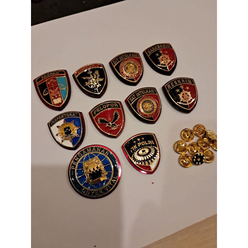 Jual pin polri rekrim reserse inpektorat polopor tik polri propam ...