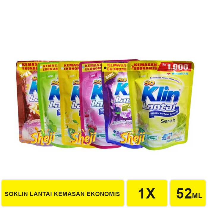 Jual 1 PCS SOKLIN LANTAI 52 ML KEMASAN RP.1000,- (ST12) | Shopee Indonesia